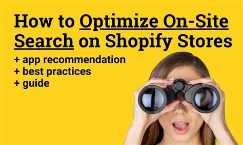 shopify optimize on site search for conversions