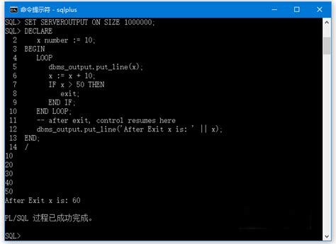Plsql 基本loop循环w3cschool