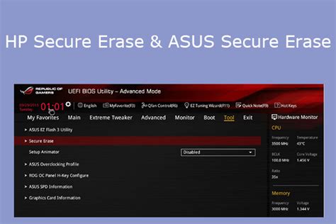 How To Secure Erase Hard Drives With Hp Asus Secure Erase
