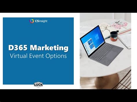 D365 Marketing Virtual Event Options YouTube