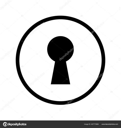 Access Input Keyhole Icon Solid Style Stock Vector By ©iconfinder 467773968