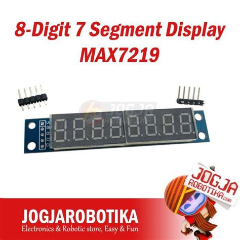 Jual Max7219 8 Digit 7 Segment Merah Red Led Tube Digital Display Control Module For Arduino