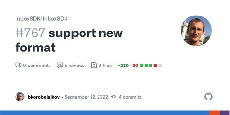Support New Format By Bkorobeinikov · Pull Request 767 · Inboxsdkinboxsdk · Github