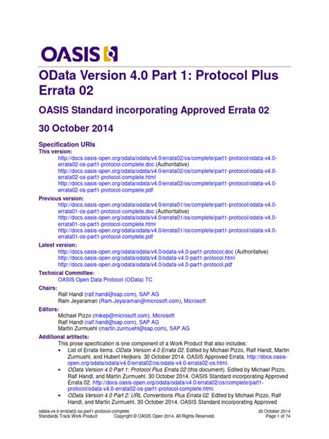 odata v4 0 part1 protocol pdf data type information technology