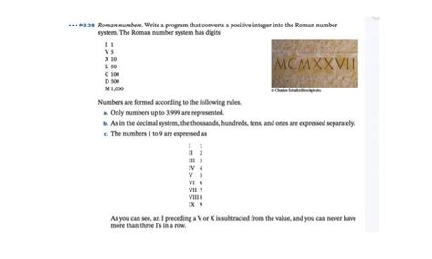 Solved P328 Roman Numbers Write A Program That Converts A