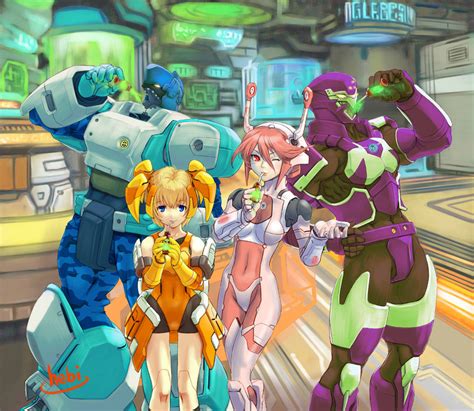 Racaseal Racast Hucast And Hucaseal Phantasy Star And 1 More Drawn