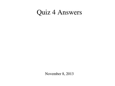 ppt quiz 4 answers powerpoint presentation free download id 4478503