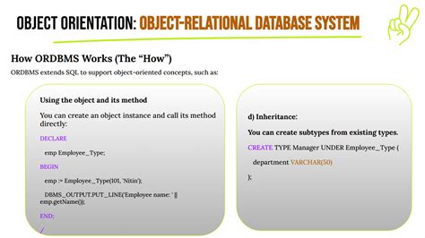 Object Relational Database System Data Structures And Algorithms