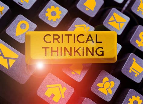 Text Sign Showing Critical Thinking Word Written On Sequence Of Stages Of A Project Requiring