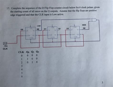 D Flip Flop Counter Circuit Circuit Diagram