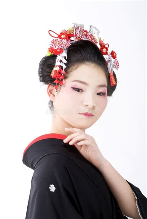 Japanisches Hübsches Mädchen Stockbild Bild Von Asien Haltung 24127667
