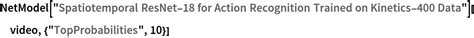 Spatiotemporal Resnet 18 For Action Recognition Wolfram Neural Net Repository