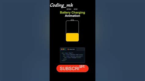 Battery Charging Animation Using Just Html And Css Viralvideo Viralreels Vivshorts Htmlcss