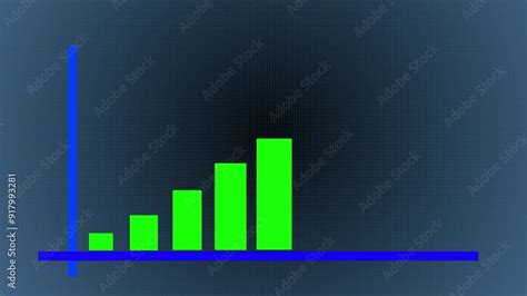 Abstract Business Growth And Graph Chart Icon Motion Graph Chart Icon