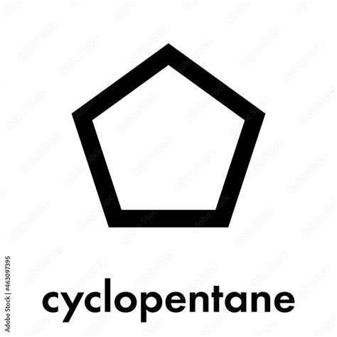 Cyclopentane Cycloalkane Molecule Used In Refrigerators And Freezers