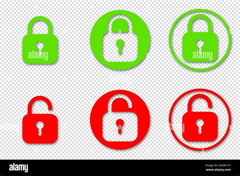 Red Unlocked Padlock Icon Stock Vector Images Alamy