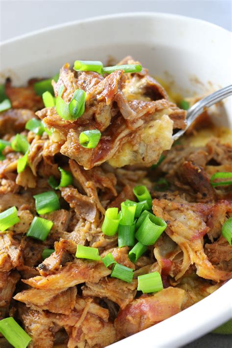 Loaded Pulled Pork Casserole Grab Some Joy