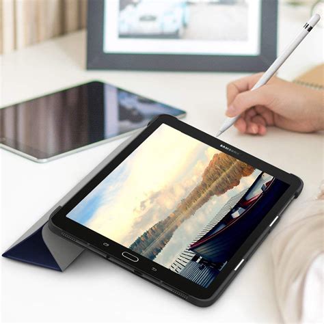 Trifold Smart Case For Samsung Galaxy Tab S Inch Blue