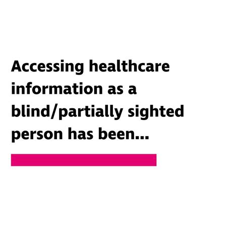 Rnib On Linkedin Healthcare Accessibility