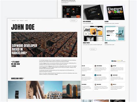Walter A Simple One Page Personal Portfolio Gatsby Template By Guarapo Media Agency On Dribbble