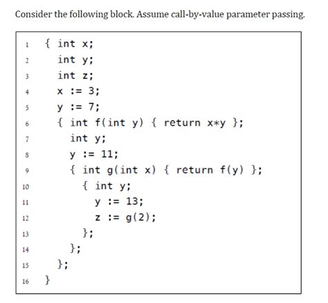 Solved A Draw The Runtime Stack After Each Line Executes