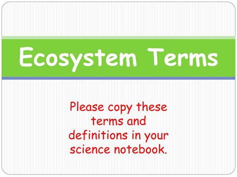 Ppt Ecosystem Terms Powerpoint Presentation Free Download Id 2124977