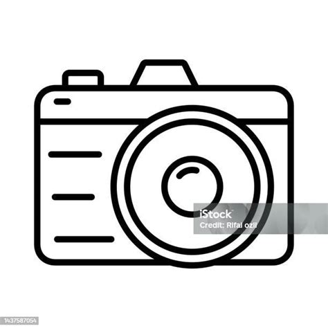 카메라 아이콘 로고 디자인 벡터 템플릿 그림 기호 및 기호 픽셀 완벽 즉석 사진 촬영 부스에 대한 스톡 벡터 아트 및 기타