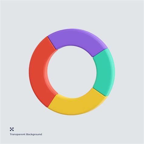 Premium Psd Circle Chart 3d Illustration