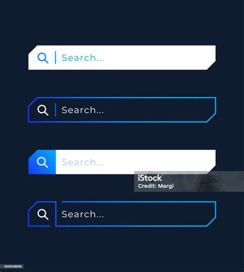 Web Search Bar For Ui Design Elements Stock Illustration Download