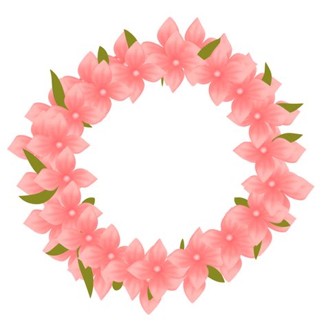 Circlr Flower Wreath Illustration 13399746 Png
