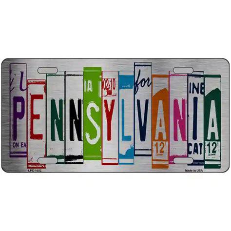Pennsylvania License Plate Art Metal Novelty License Plate Smart Blonde