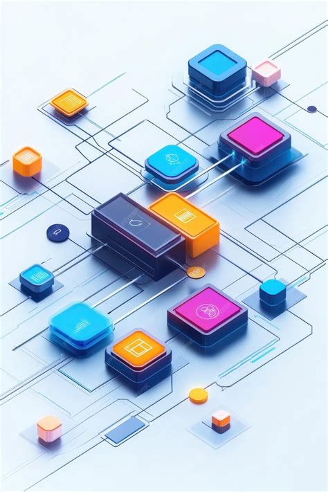 Workflow Efficiency A 3d Illustration Depicting A Workflow Diagram Designed For Efficiency