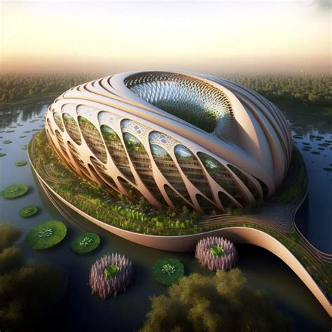 Oceaniums A Biomimetic Generation Of Floating And Sustainable Stadiums By Vincent Callebau