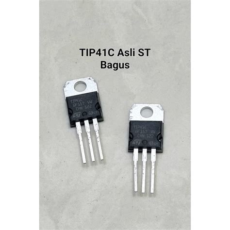 Jual Transistor Tip41 Tip42 Asli Orginal St Transistor Tip41c Tip42c Shopee Indonesia
