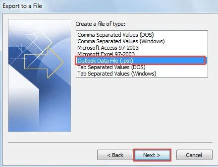 Export Outlook Emails In A Specific Date Range To A PST File Web Design Newcastle A Creative