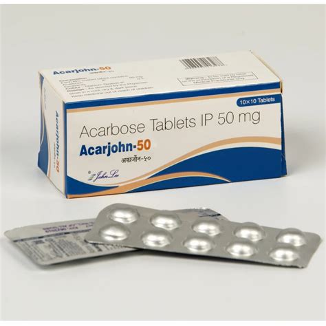 50mg Acarjohn Acarbose Tablets At ₹ 600strip Anti Diabetic Medicine
