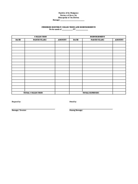 7 Itemized Collections And Disbursements Pdf