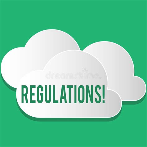 Handwriting Text Regulations Concept Meaning Rules Laws Corporate