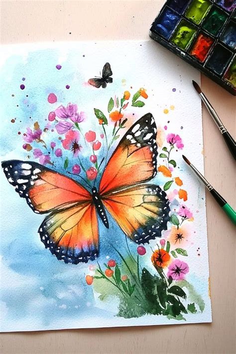20 Watercolor Butterfly Drawing Ideas Youll Love For Your Sketchbook