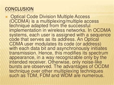 optical code division multiple access
