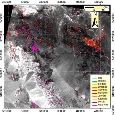 The Iron Oxide Argillic Phyllic And Propylitic Alteration Zones Download Scientific Diagram