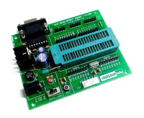 Insignia Labs Atmel Avr Project Development Board With Zif Socket Atmega Max Amazon