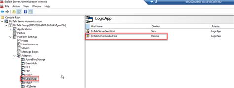Biztalk Server 2020 Logic App Adapter The Messaging Engine Failed To