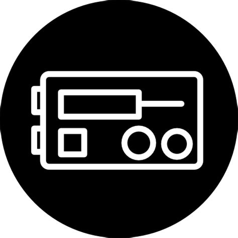 Server Outline Symbol In A Circle Icon