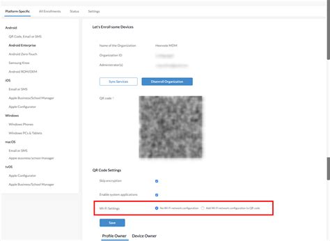 Add Wi Fi To Qr Code For Android Enterprise Device Owner Enrollment
