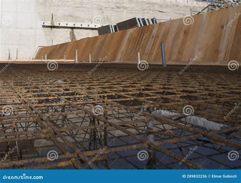 Sheet Piling Retaining Wall In Hydraulic Engineering Royalty Free Stock