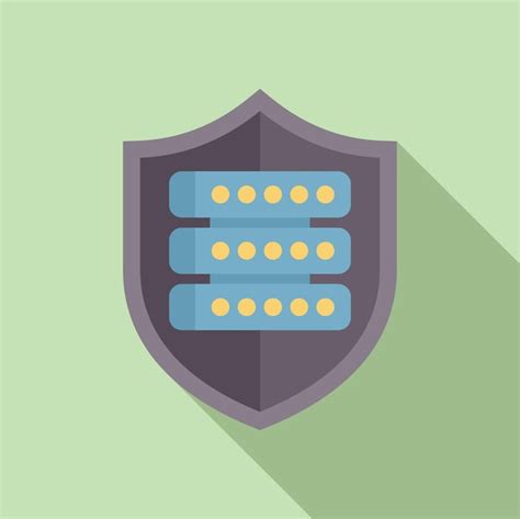 Premium Vector Data Protection Shield Guarding Server Information Technology