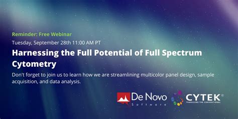 Cytek Biosciences On Linkedin Remember To Register For Our Upcoming