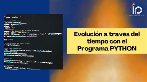 evolución a través del tiempo con el programa python