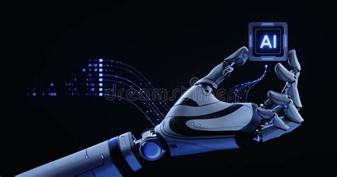 Artificial Intelligence And Neural Networks Robot Holding A Processor
